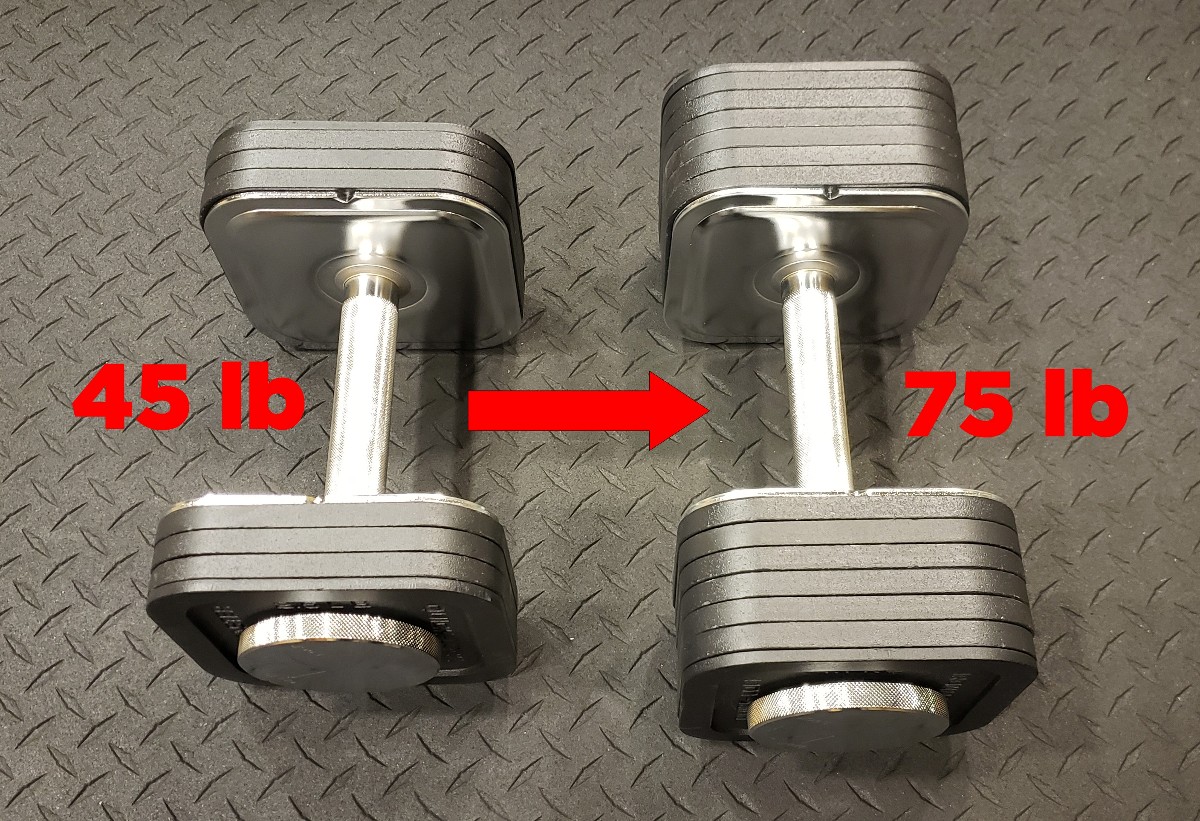 Ironmaster 75 lb Quick-Lock Adjustable Dumbbell Upgrade Kit